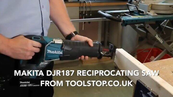 Markita DJR187 เลื่อยลูกสูบแบบชาร์จไฟได้แบตเตอรี่ลิเธียมพลังงานสูงเครื่องตัดโลหะกลางแจ้งเลื่อย ...