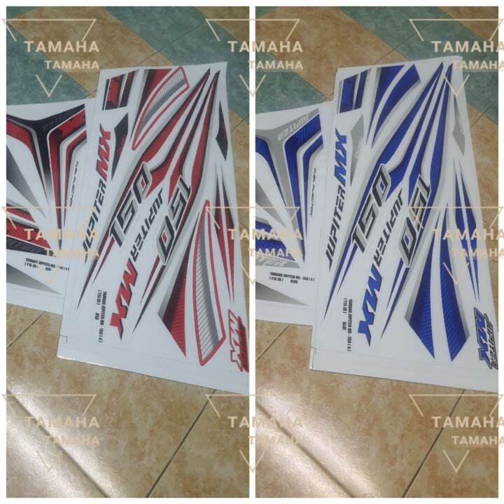 Yamaha Y15 Y15zr Body Cover Stripe Sticker Jupiter MX Red/Blue | Lazada