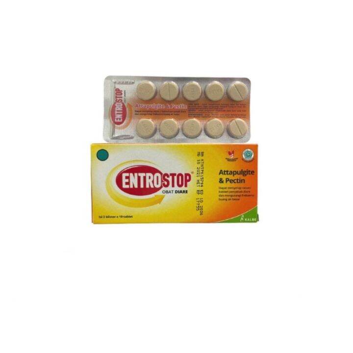 Entrostop Tablet Obat Diare 1 box 20tab 1Lembar 10tab | Lazada Indonesia