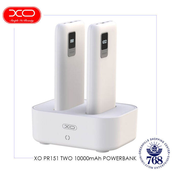XO PR151 indoor Shared Power Bank with Cable Mobile Power Bank 10000mAh ...