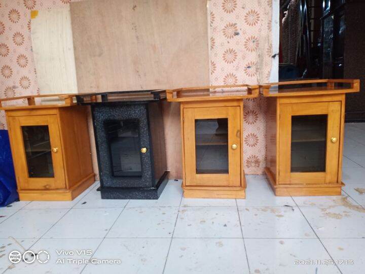 RAK DISPENPER KAYU MURAH RAK/MEJA MEGICOM KAYU TEMPAT GELAS KAYU ...