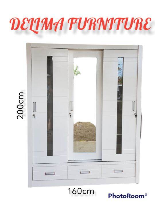 lemari pakaian 3 pintu sliding minimalis/lemari baju duco | Lazada Indonesia