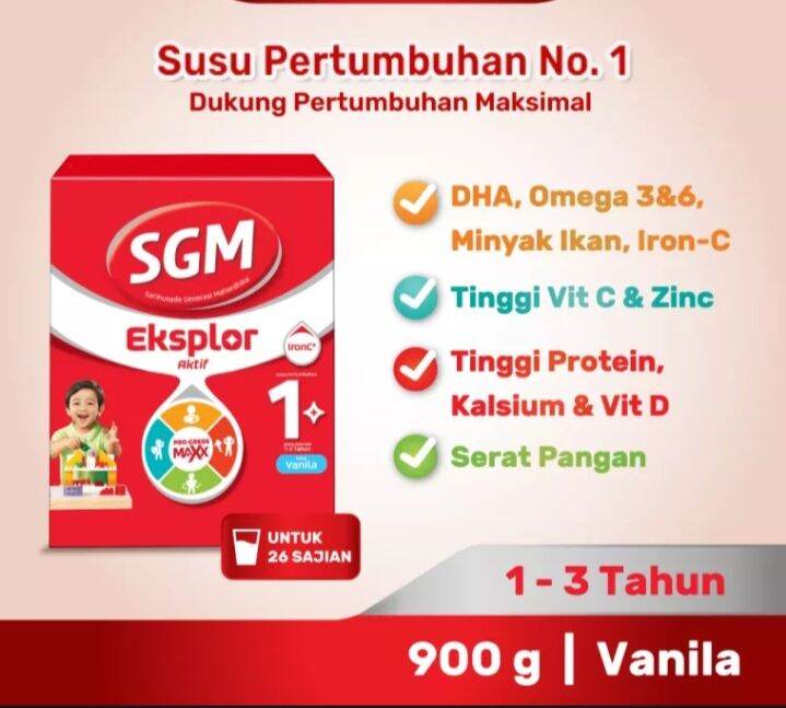 Sgm 1 Plus Madu/ Vanila 900g | Lazada Indonesia