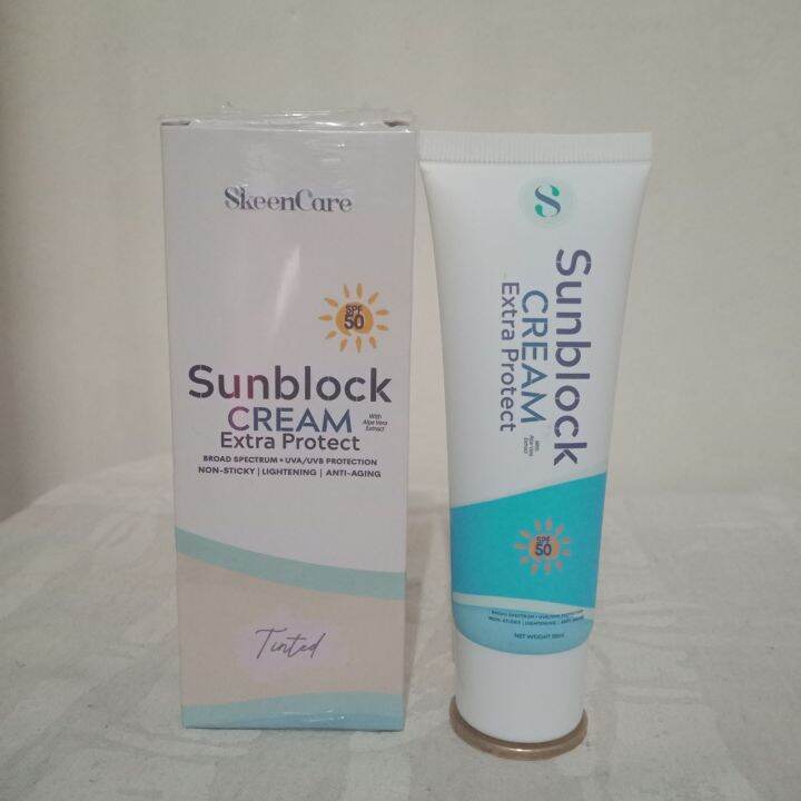 New!Skeen Care Sunblock Cream Tinted Extra Protect with Aloe Vera ...