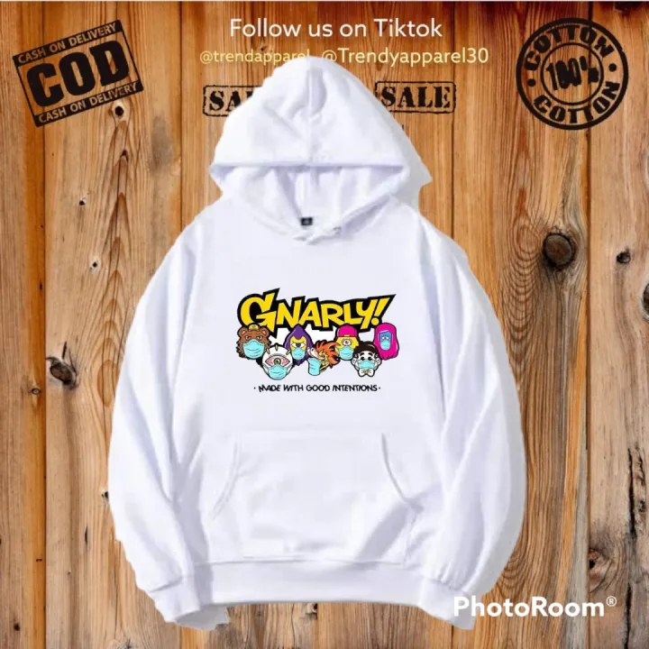 Gnarly design hoodie jacket for adult | Lazada PH