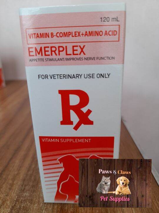 EMERPLEX with FREE SYRINGE (Vitamin B-Complex + Amino Acid) 120ml ...