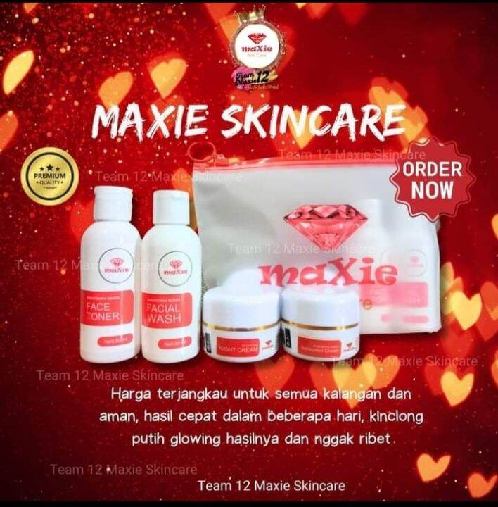 MAXIE SKINCARE GLOW ORIGINAL KEMASAN TERBARU PREMIUM L | Lazada Indonesia