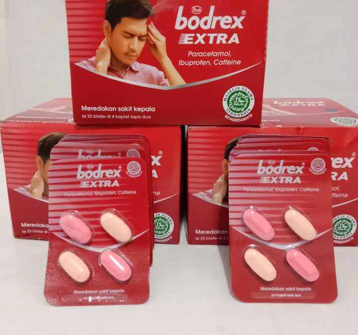 BODREX EXTRA Obat Untuk Meredakan Sakit Kepala . beli 5 atau beli 1 box ...
