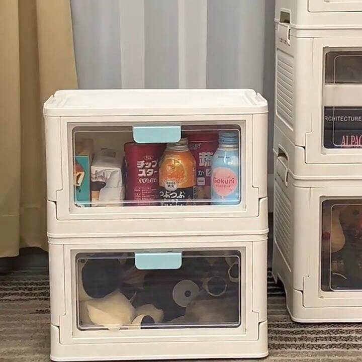 กล่องเก็บของ กล่องพับได้ กล่องเก็บของอเนกประสงค์ Foldable Stackable ...