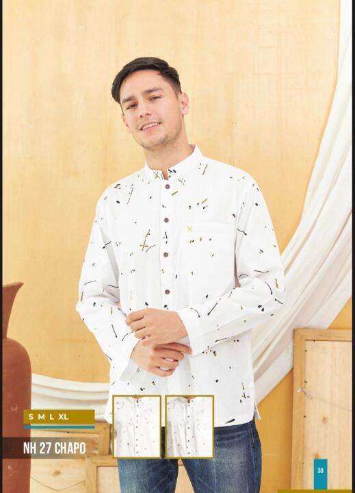 baju Koko NIZAR terbaru 2023 chapo | Lazada Indonesia