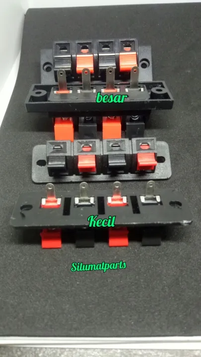 Terminal Speaker 4 pin Jepit Kecil Besar / Terminal speaker jepit ...