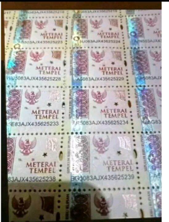 MATERAI TEMPEL 10000 / MATERAI 10RB | Lazada Indonesia