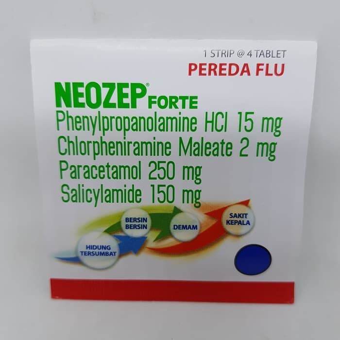 Neozep Forte Strip 4 Tablet / Obat Flu / Hidung Tersumbat | Lazada ...
