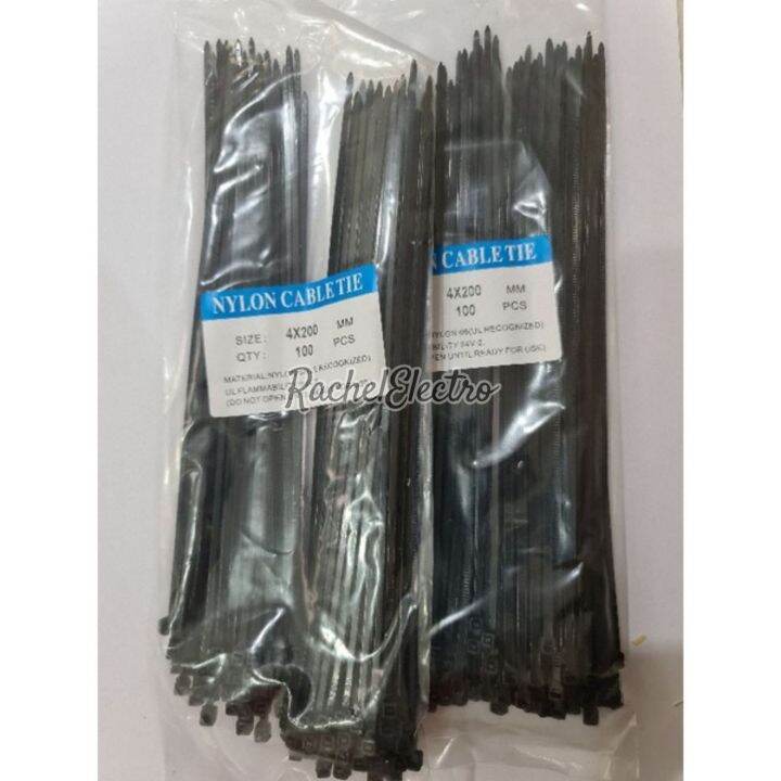 Kabel Ties 4x200mm Hitam Putih | Lazada Indonesia