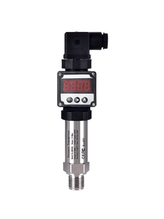 LED Pressure Transmitter Measurment -0.1-0-100Mpa Output 4-20mA Water Tank Oil Gas Sensor M20x1 ...