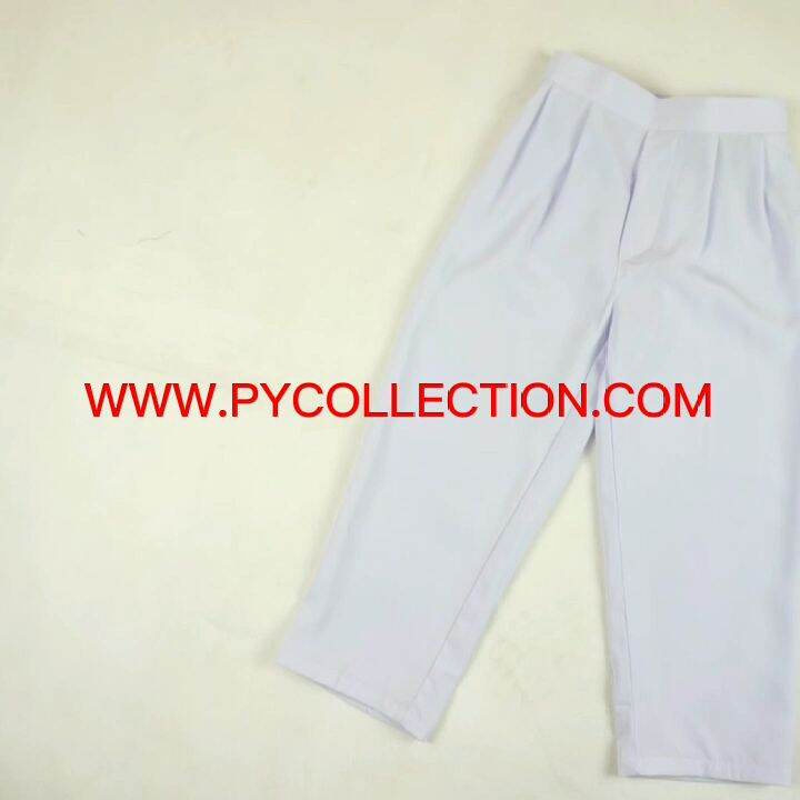 SELUAR MELAYU PUTIH SEKOLAH KAIN TEBAL SELUAR SAHAJA ( KOSHIBO ) PUTIH ...