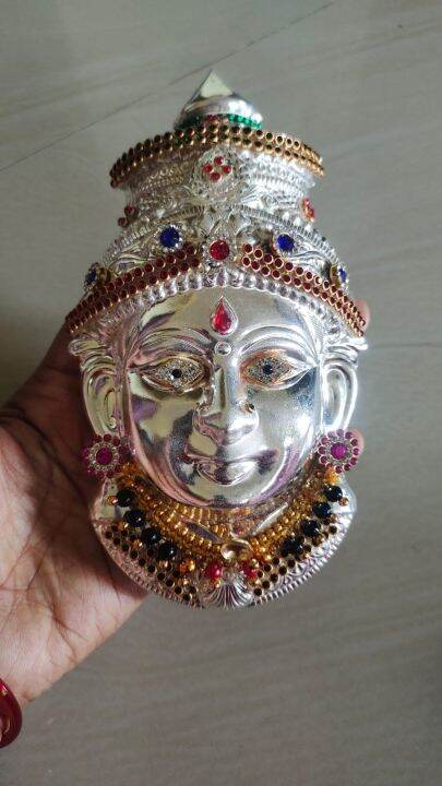 German silver Amman face 8inch Fully stones | Lazada