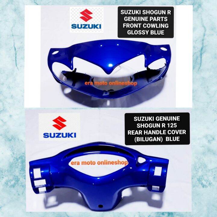 Front & Rear cowling Glossy Blue Shogun bilugan Genuine parts | Lazada PH