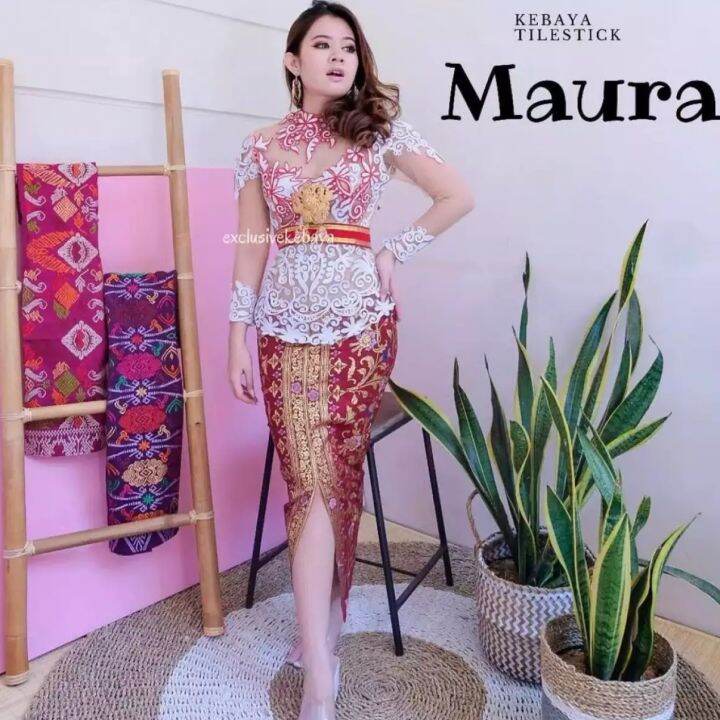 Kebaya Bali Set Tile Stik Maura | Lazada Indonesia