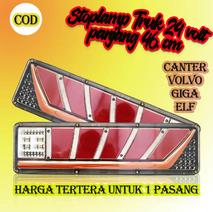 Lampu Stop Lamp Rem Belakang Variasi Mobil Truk Truck Tail light 24 ...