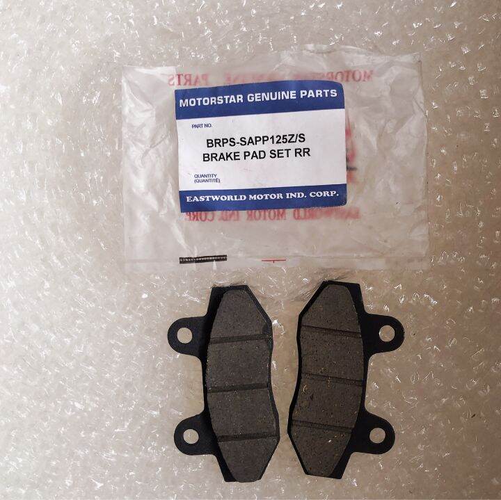 SAPPHIRE125Z/S BRAKE PAD SET REAR MOTORSTAR | Lazada PH