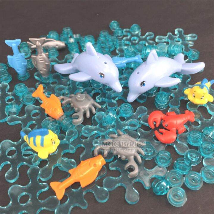 Le-Style Small Particle Building Blocks Parts Underwater World Dolphin ...