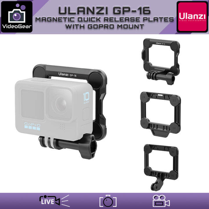 Ulanzi GP-16 — (Magnetic Quick Release Plates with GoPro Mount ...