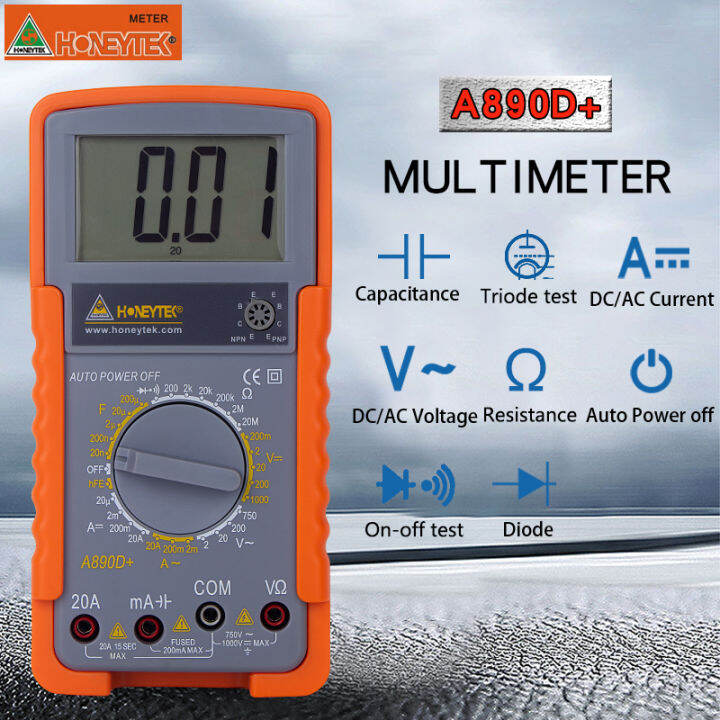 Genuine LCD Digital Multimeter AC/DC Digital Mini Multimeter For ...