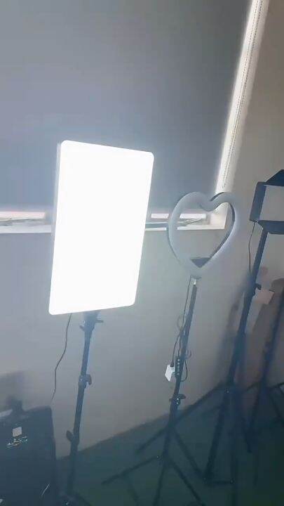 24 Inch LED Video Light Panel Light With Tripod Square Diffuser Light ...