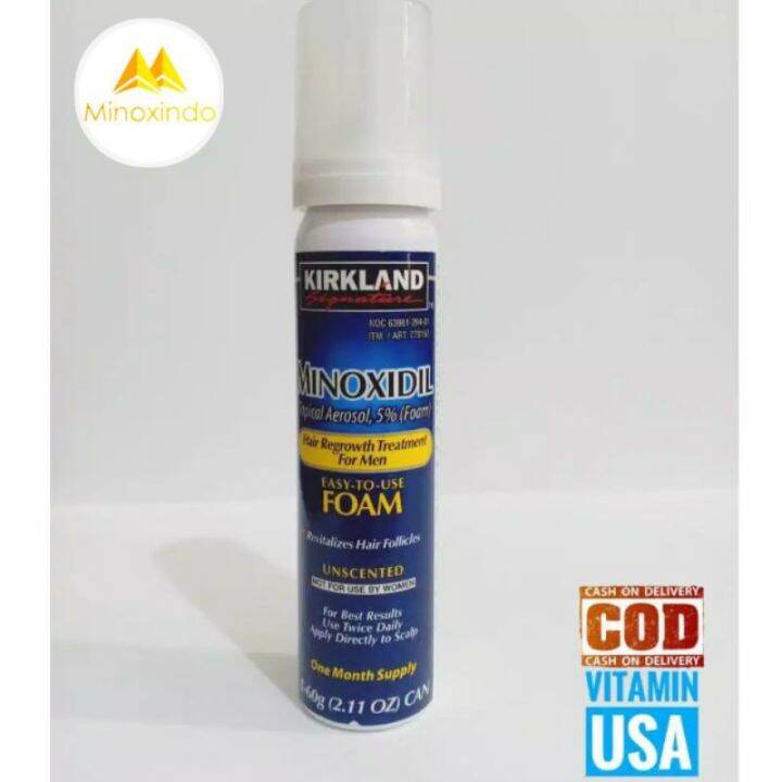 Minoxidil Foam Kirkland Signature Topical Minoxidil 5% 60g Original ...