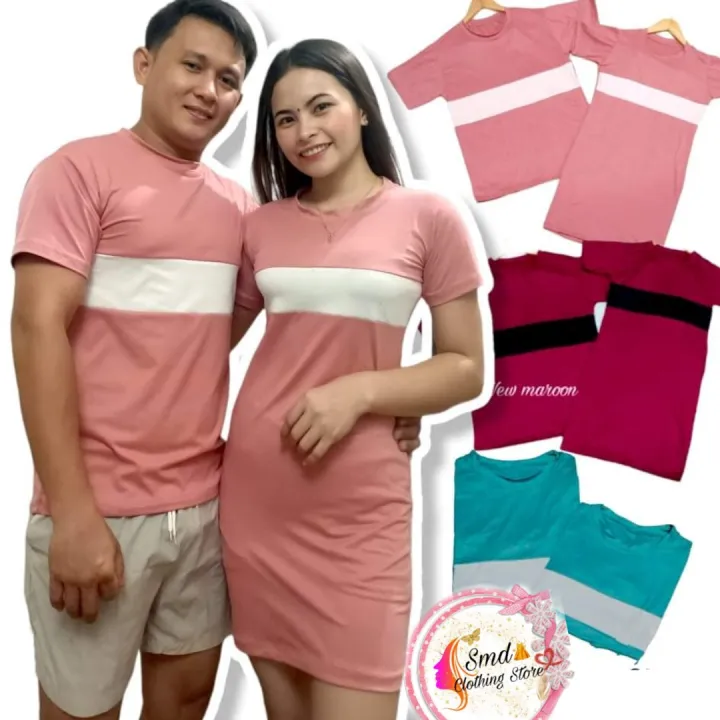 SMD COUPLE DRESS AND TSHIRT COMBI | Lazada PH