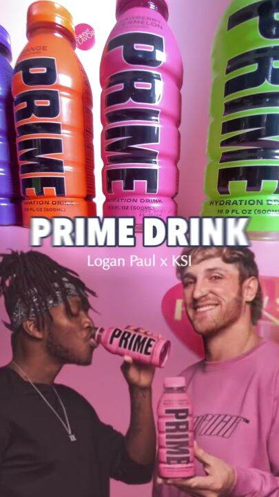 Prime Hydration Drink KSI X LOGAN มีหลายรสชาติ นำเข้าจากอเมริกา ...