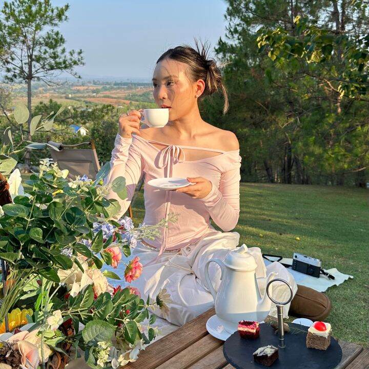 TheB.Drobe • Ballerina Top เสื้อแขนยาวสีชมพูผูกโบว์ | Lazada.co.th