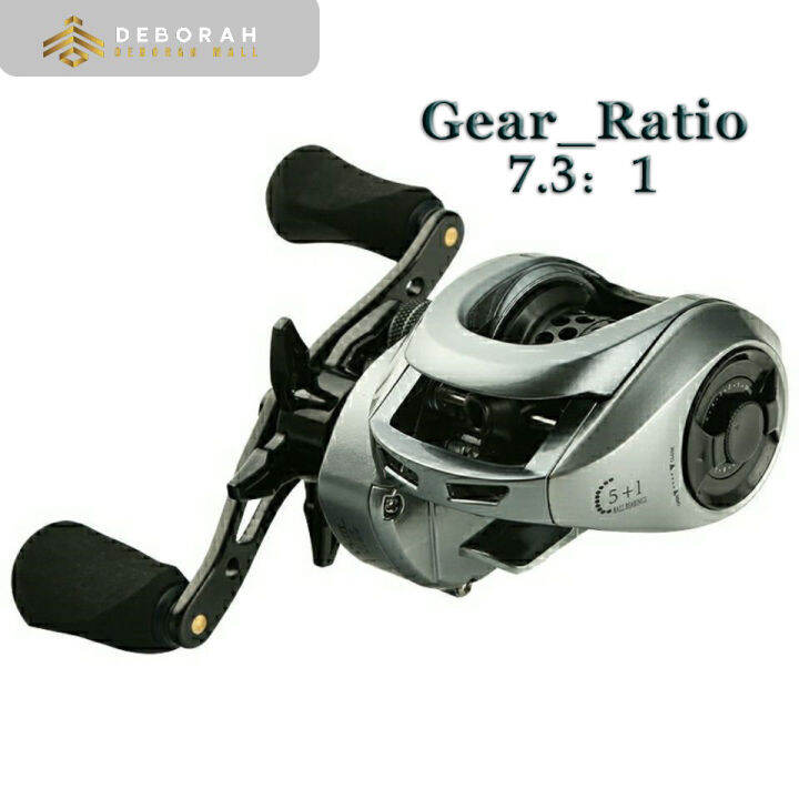 Baitcasting Reel |Max Drag 8KG |Gear-Ratio ：7.3：1 |10-speed brake system|All brass gears, force ...