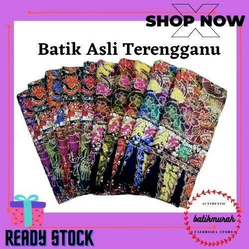 [freegift] Kain Sarung Batik Terengganu Asli SIAP JAHIT (Ada Cop dikain ...