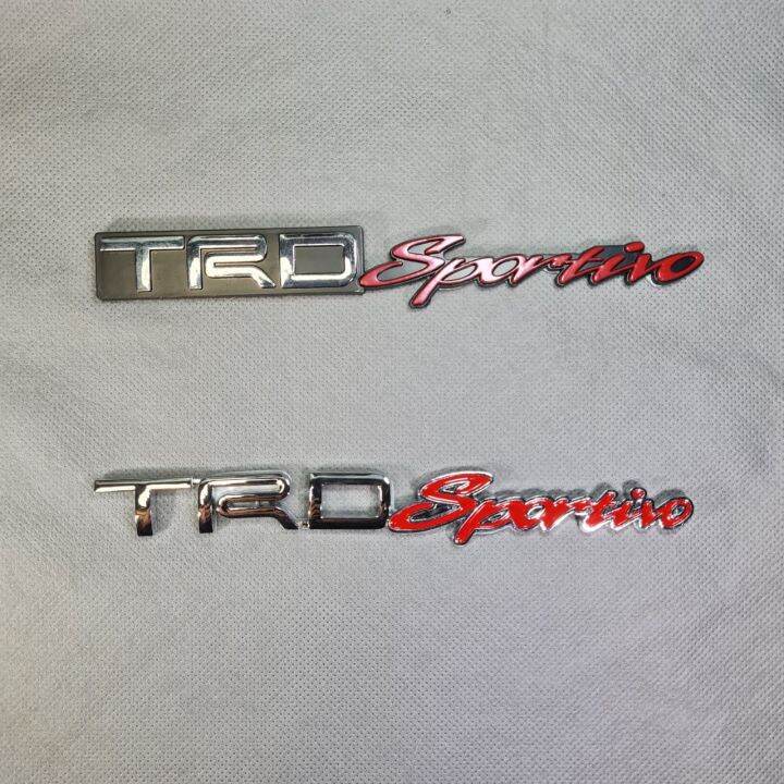 TRDSPORTIVO Abs Chrome Plating Emblem Logo sticker Toyota TRD sportivo ...
