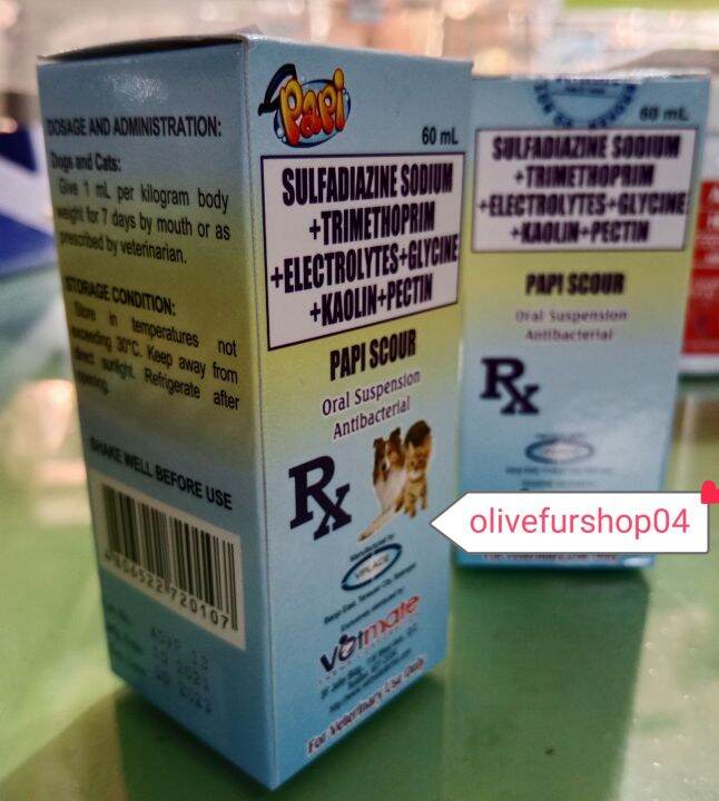 PAPI SCOUR (Sulfadiazine Sodium+ Trimethoprim+ Electrolytes+ Glycine+ ...