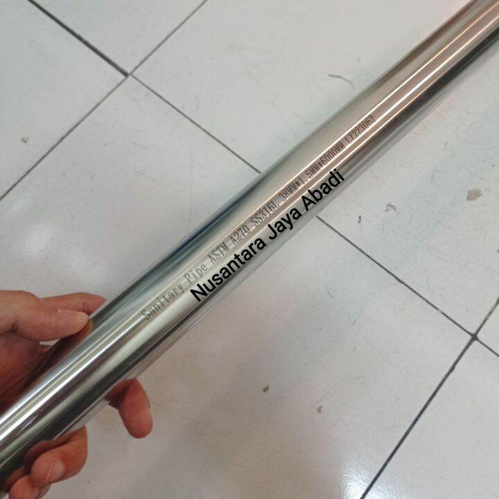 Pipa Sanitary Stainless 316L 1 1/2 " inchi 38 mm Foodgrade | Lazada ...