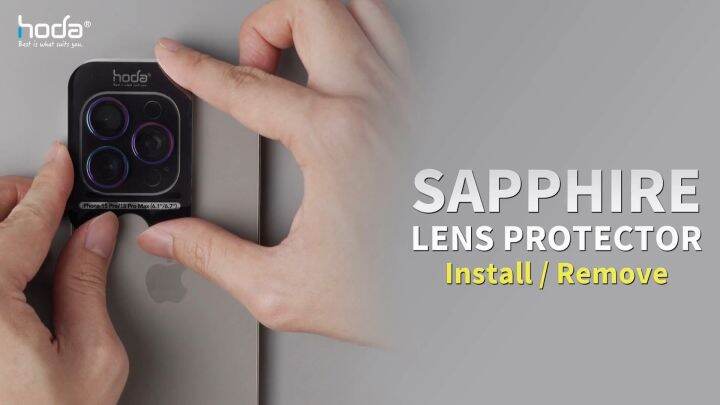 Hoda Sapphire Lens Protector for iPhone 15 Pro /15 Pro Max (3 Lens) - With Helper | Lazada