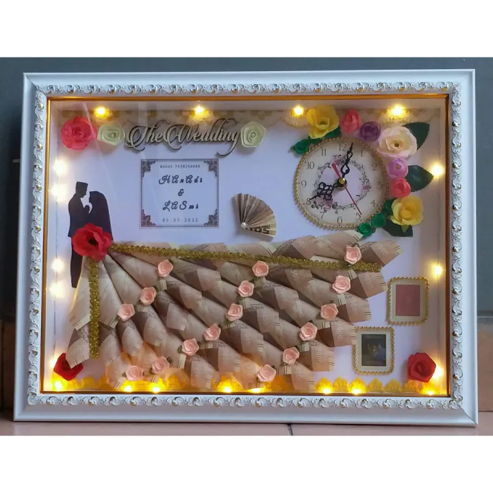 FRAME PAKET MAHAR PERNIKAHAN /MAHAR GAUN SILUET PENGANTIN | Lazada ...