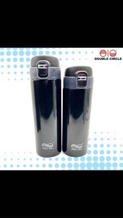 Double Circle Stainless Steel Vacuum Insulated Tumbler 480ml/420ml Hot and Cold DCT-B480 | Lazada PH