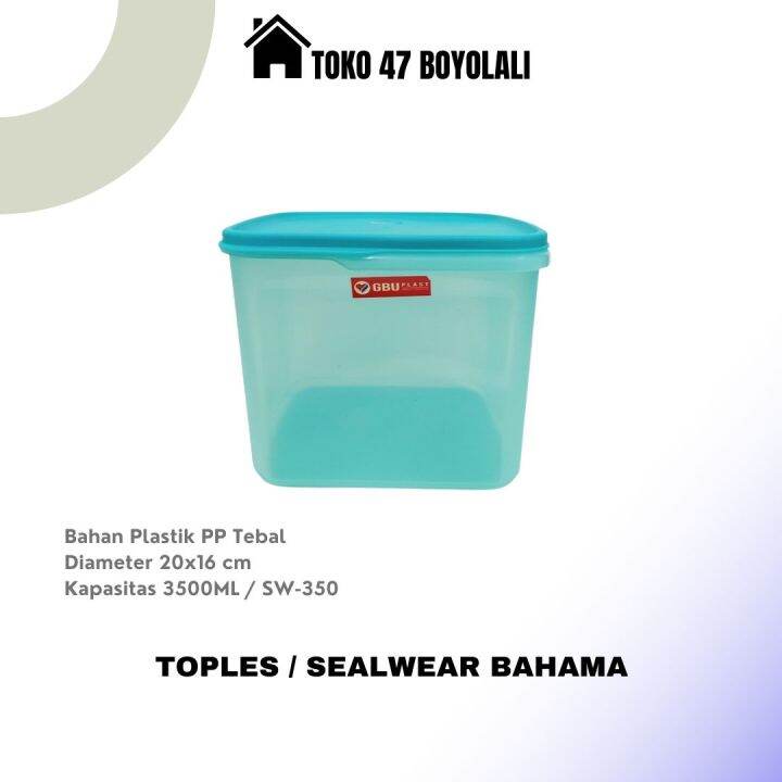 Toples Kedap Udara GBU Plast | Sealware Bahama SW-350 3500ml | Lazada ...