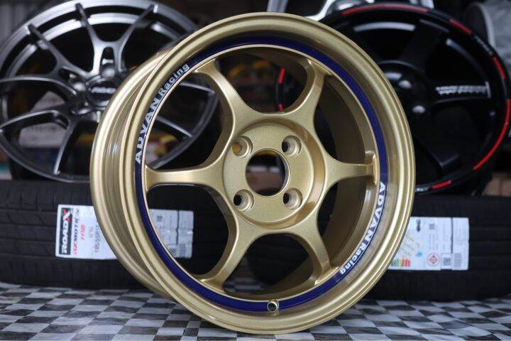 ล้อแม็กใหม่ขอบ15 4รู100 YST Flowforming Advan RG1 (1ชุด 4วง จัดส่งฟรี ...