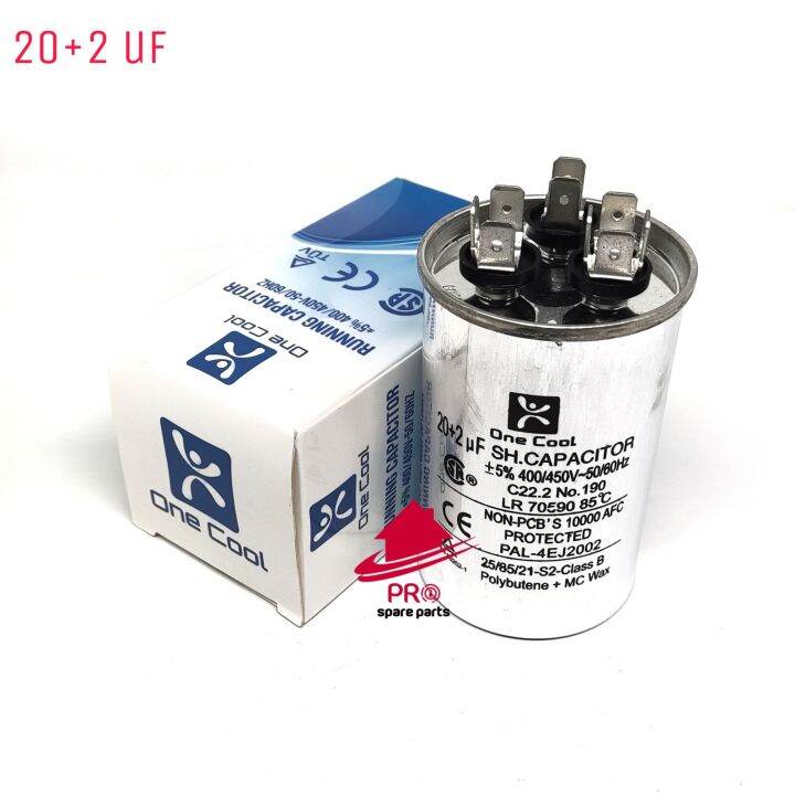 Kapasitor AC 20+2 uf 3 Soket - Running Capacitor Air Conditioner 20+3 ...