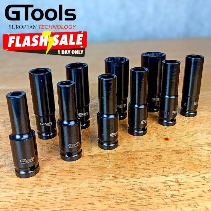 Gtools 10 Pcs Kunci Shock shok sok Impact Wrech 1/2inch 8-24mm | Lazada Indonesia