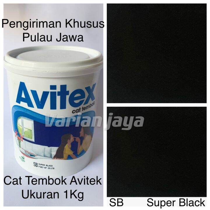Cat Tembok Avitek 1kg Hitam Super Black Avitex | Lazada Indonesia