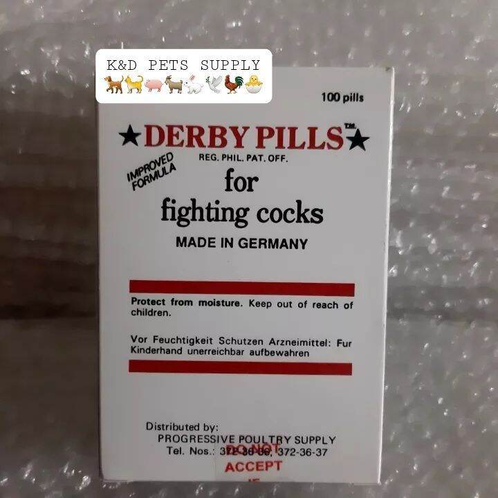 DERBY PILLS FOR FIGHTING COCKS SOLD PER BOX | Lazada PH