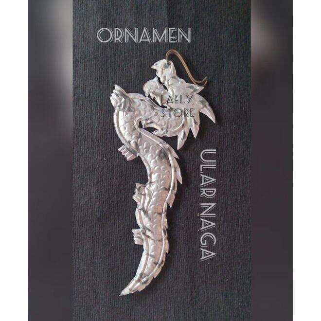 ornamen motif ular naga besi plat ukuran 22x50cm hiasan pagar besi ...