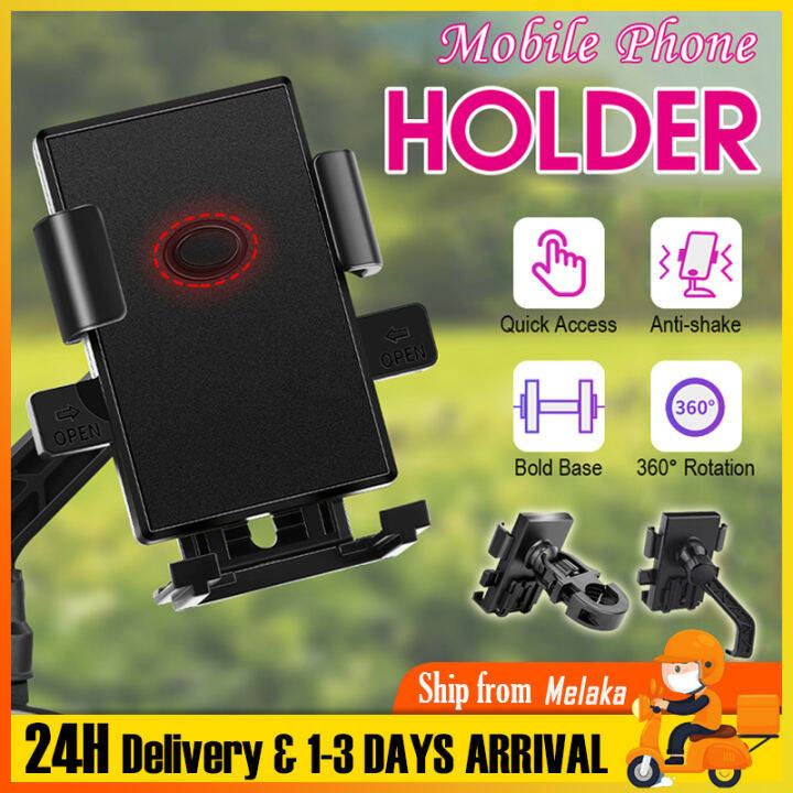 Waterproof Motorcycle Phone Mount Holder Bicycle Phone Holder ...