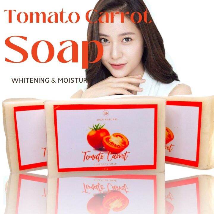 Tomato Carrot Skin Whitening Soap 135g | Lazada PH
